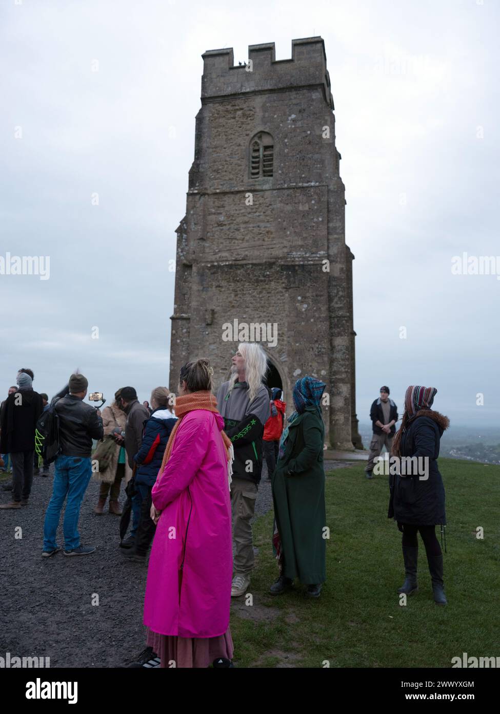 March 2024 - Spring Equinox on Glastonbury Tor, Somerset England, UK ...