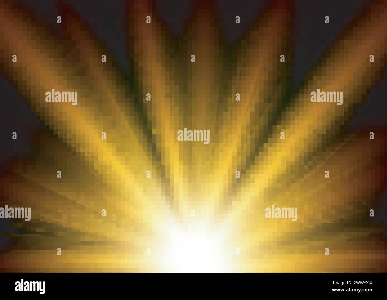 Gold Light Shining On Clipping Mask, Vector Illustration Stock Vector ...