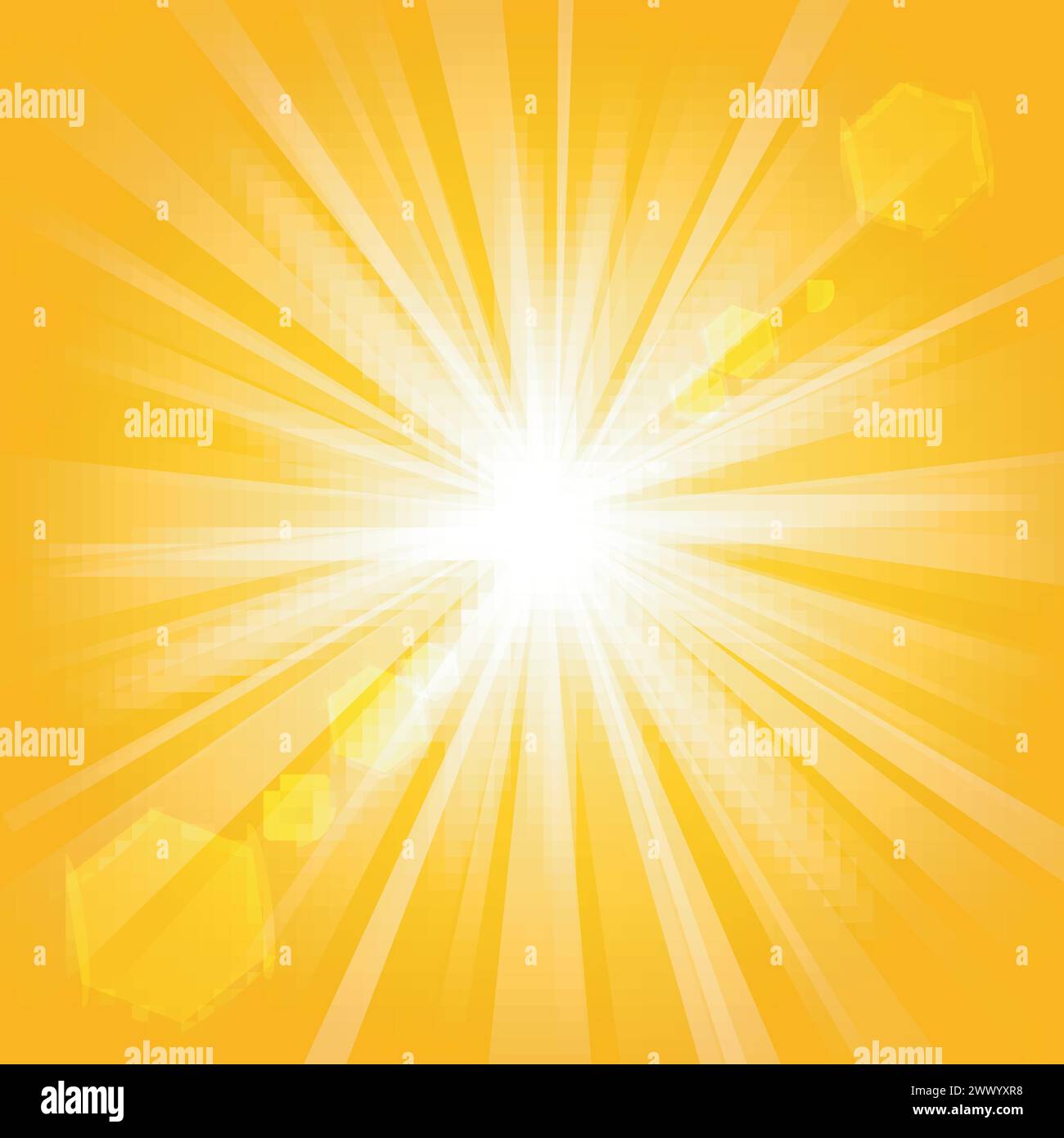 Gold Shine With Lens Flare Background, Vector Illustration Stock Vector Image & Art - Alamy