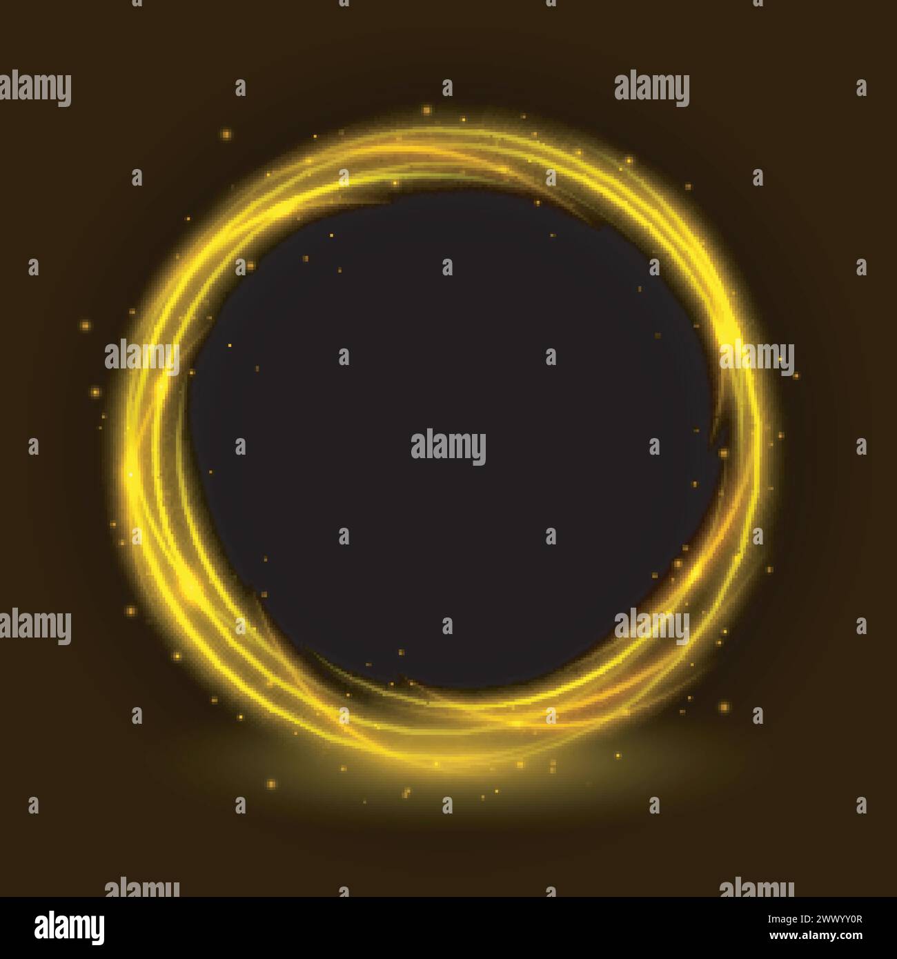 Round Gold Shiny, Vector Illustration Stock Vector Image & Art - Alamy