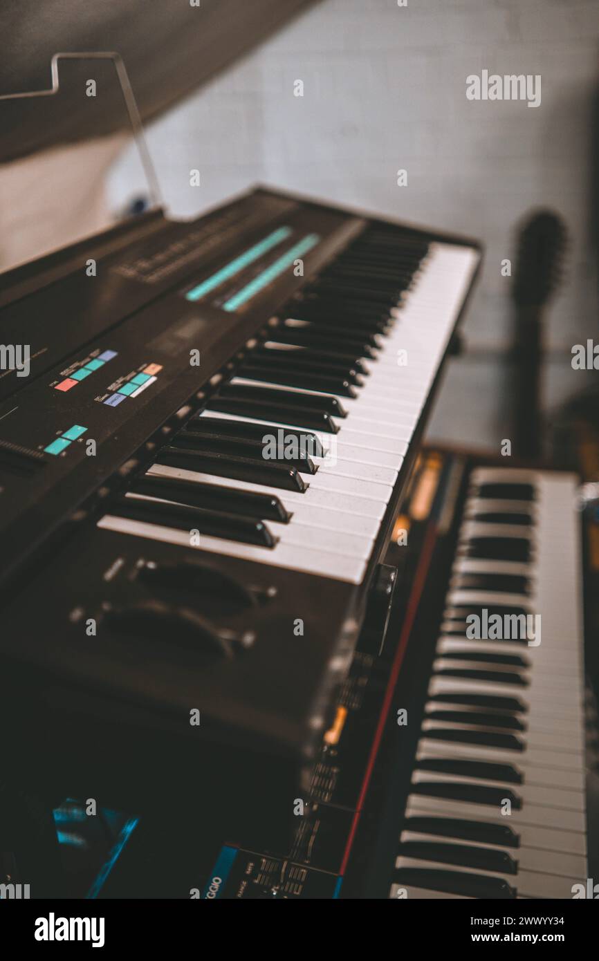 Two keyboards in a music studio Stock Photo - Alamy
