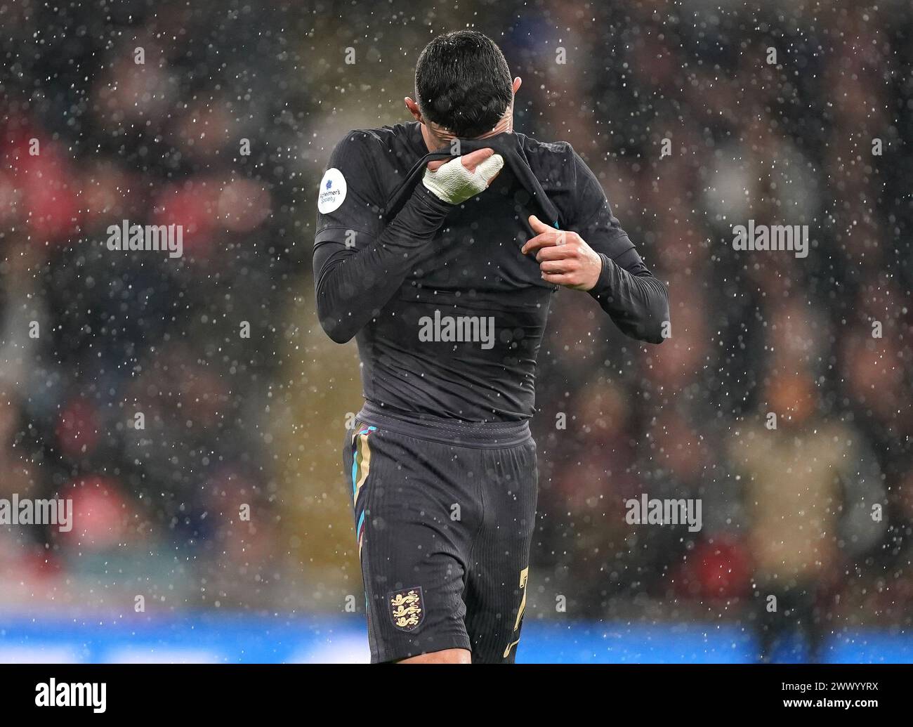 England's Phil Foden reacts after Belgium's Youri Tielemans (not ...