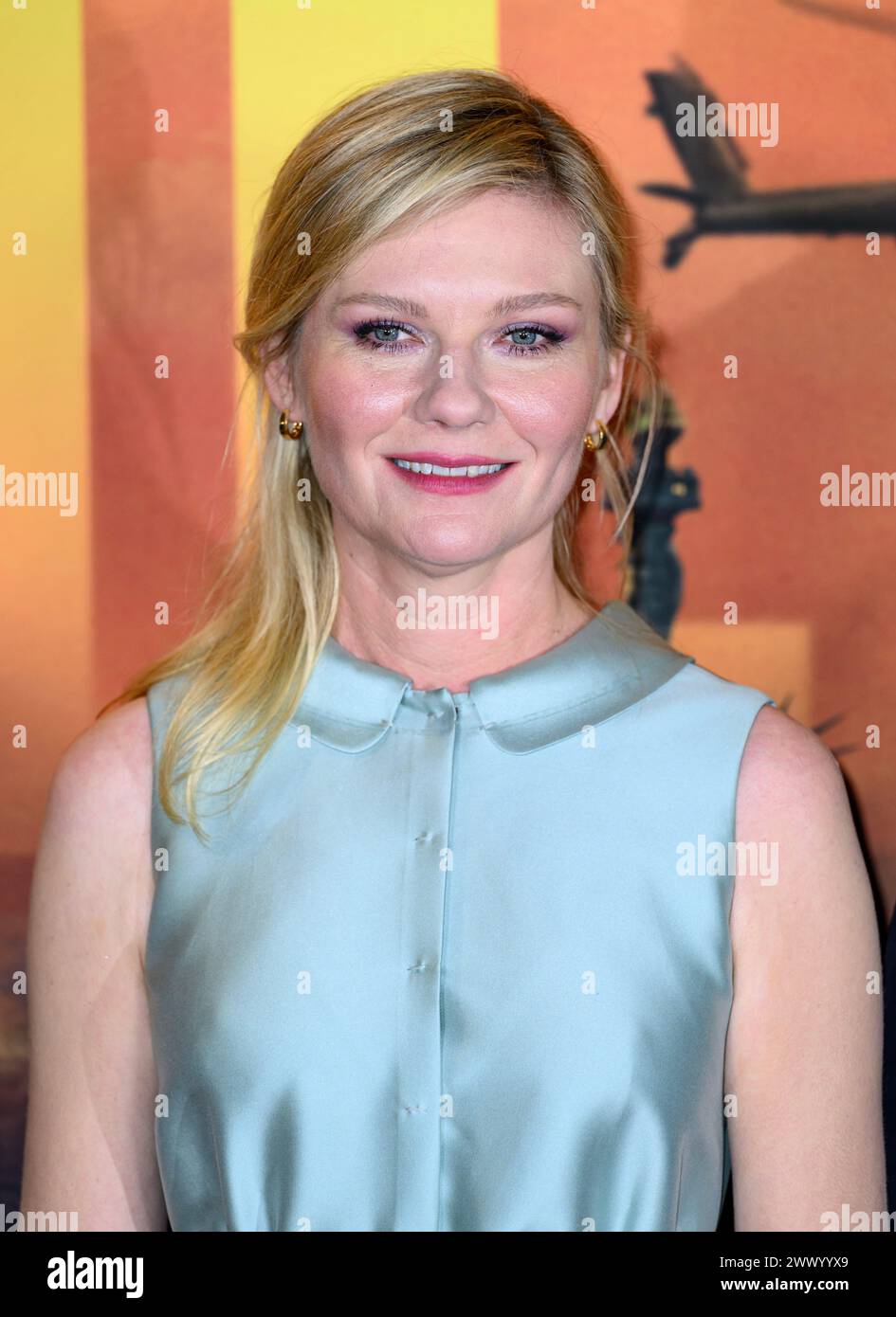 London, UK. March 26th, 2024. Kirsten Dunst arriving at the Civil War ...