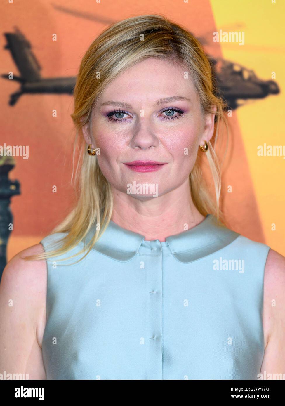 London, UK. March 26th, 2024. Kirsten Dunst arriving at the Civil War ...