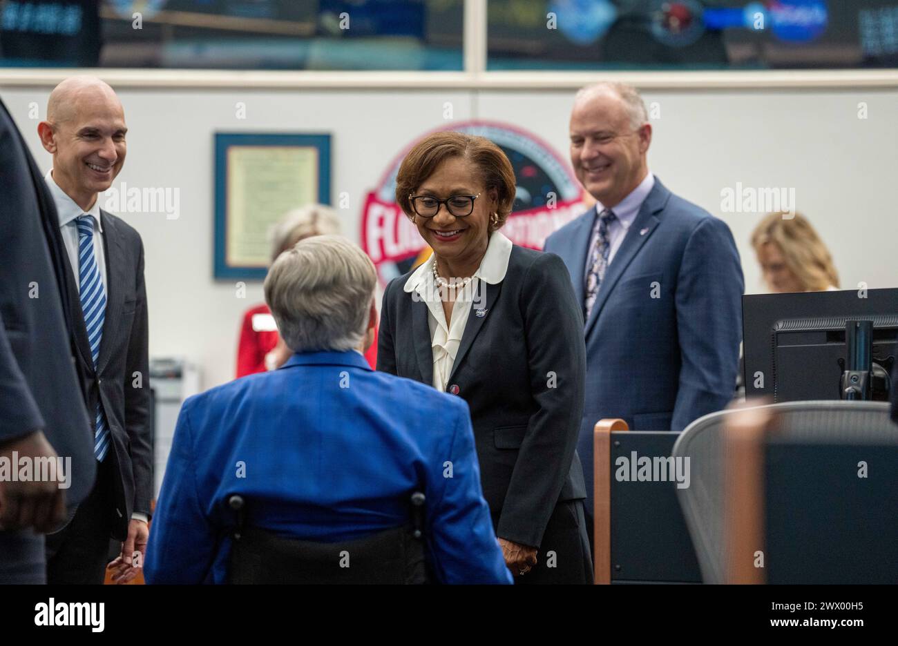 Houston Texas USA, March 26 2024: Texas Governor GREG ABBOTTT (back to ...