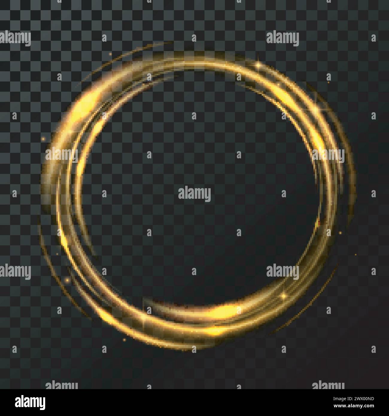 Round Gold Shiny With Sparks Background, Vector Illustration Stock ...