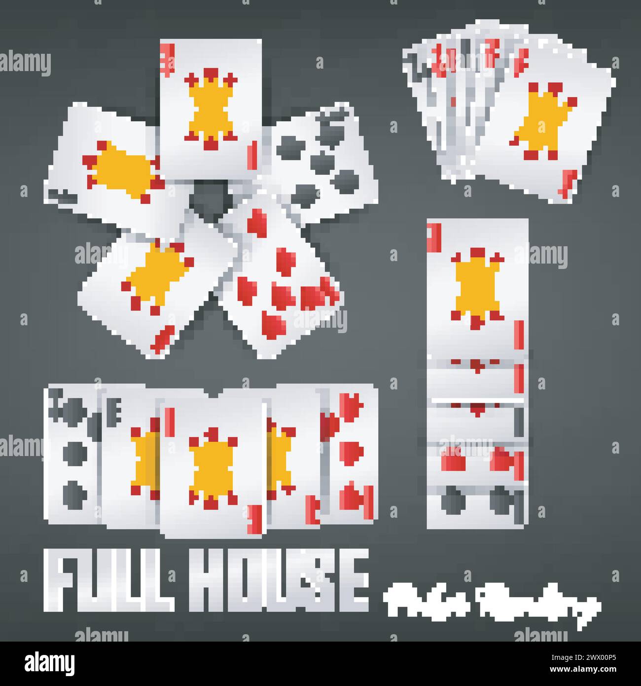 Poker hand ranking Stock Vector Images - Alamy