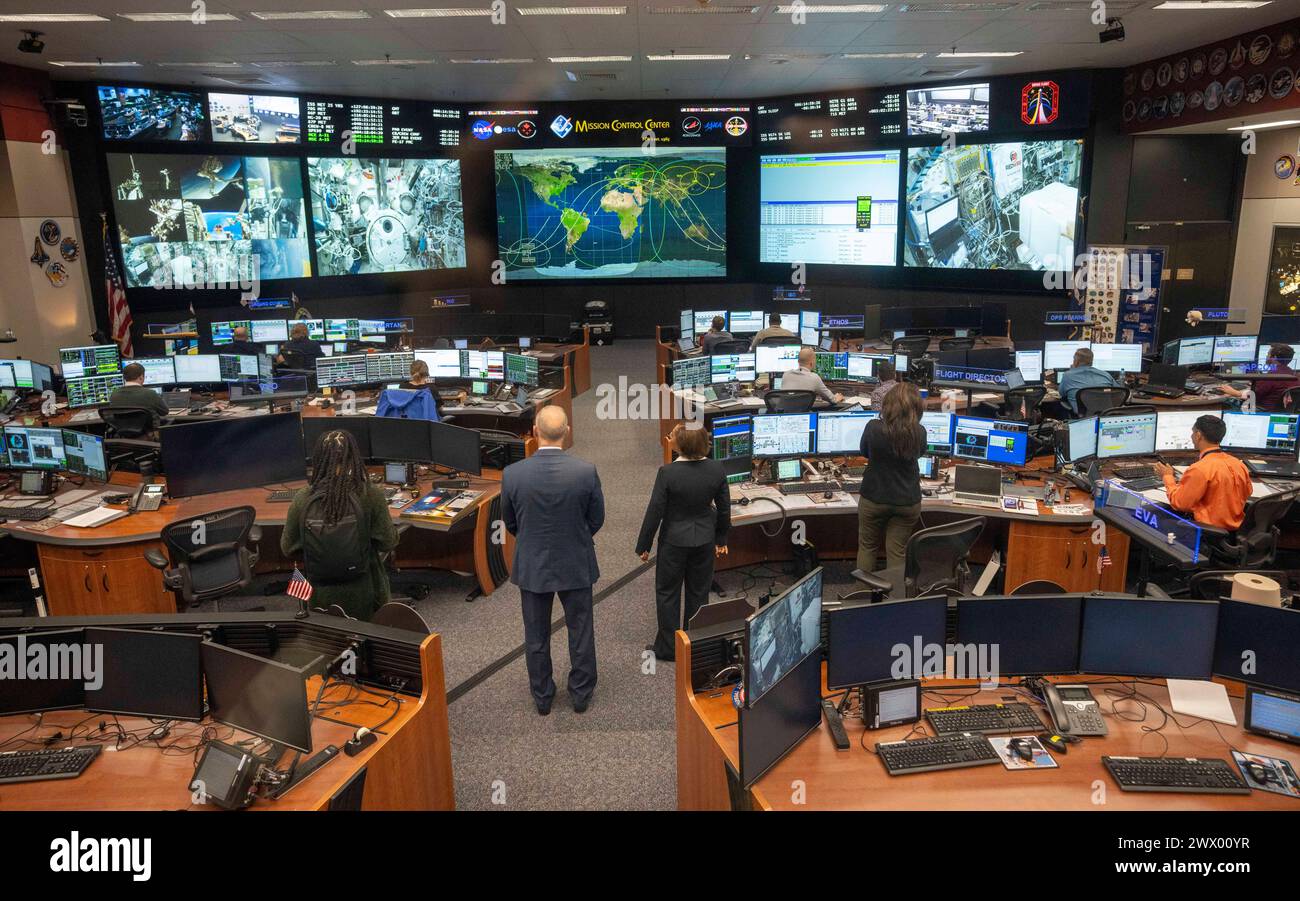 Mission control center johnson space hi-res stock photography and ...