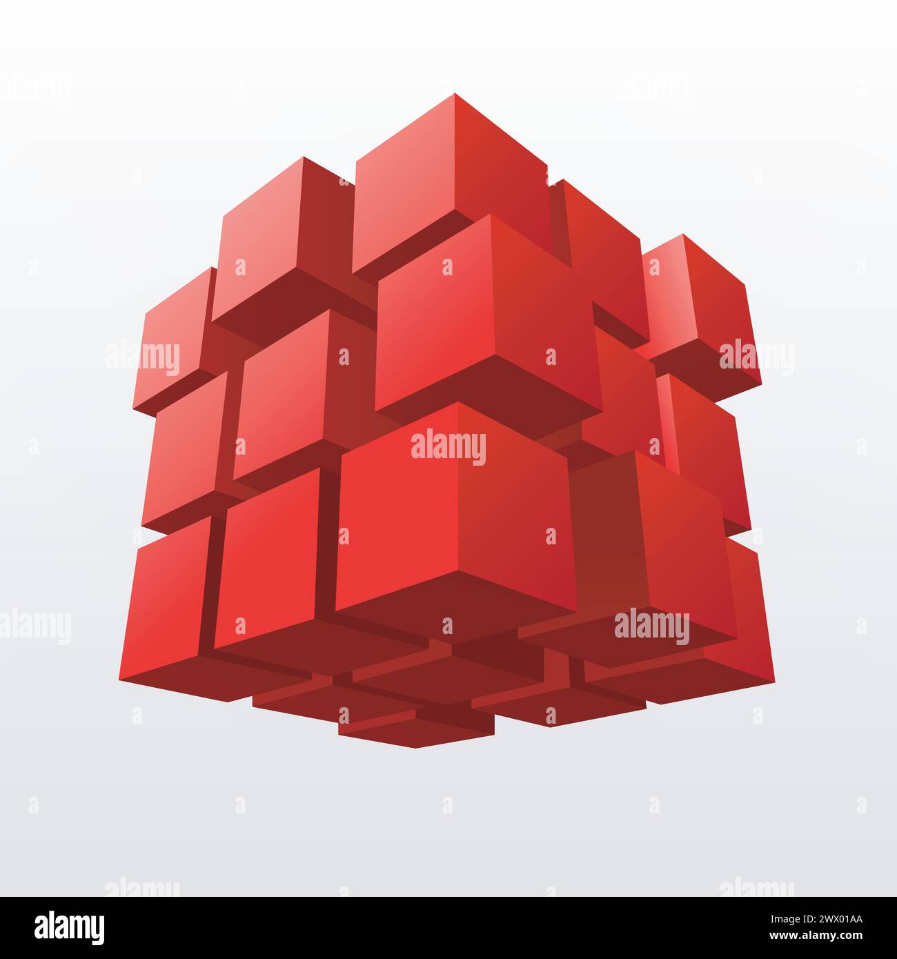 Red commercial building Stock Vector Images - Alamy