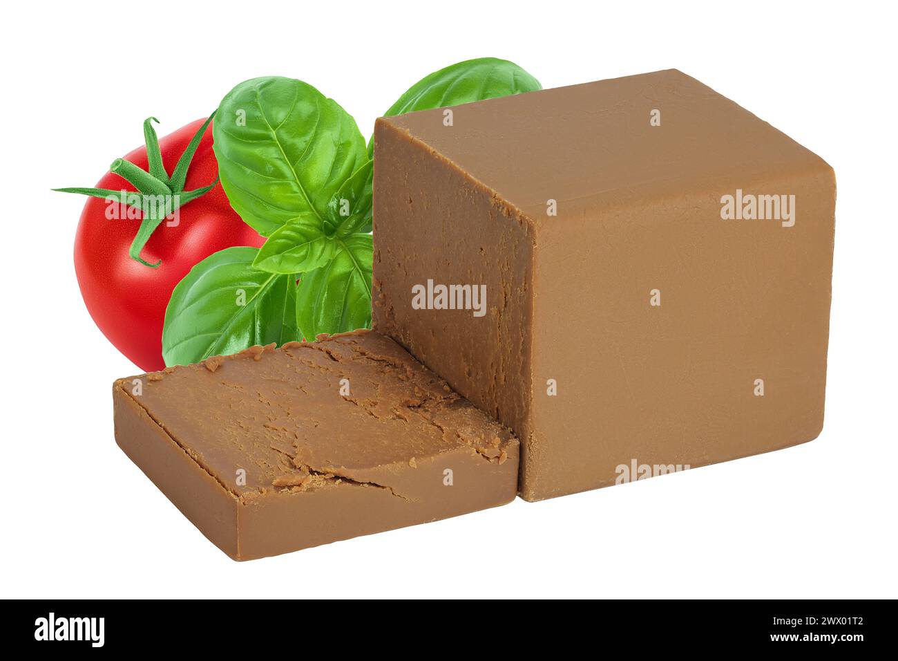 Brown cheese. Norwegian brunost isolated on white background with full ...