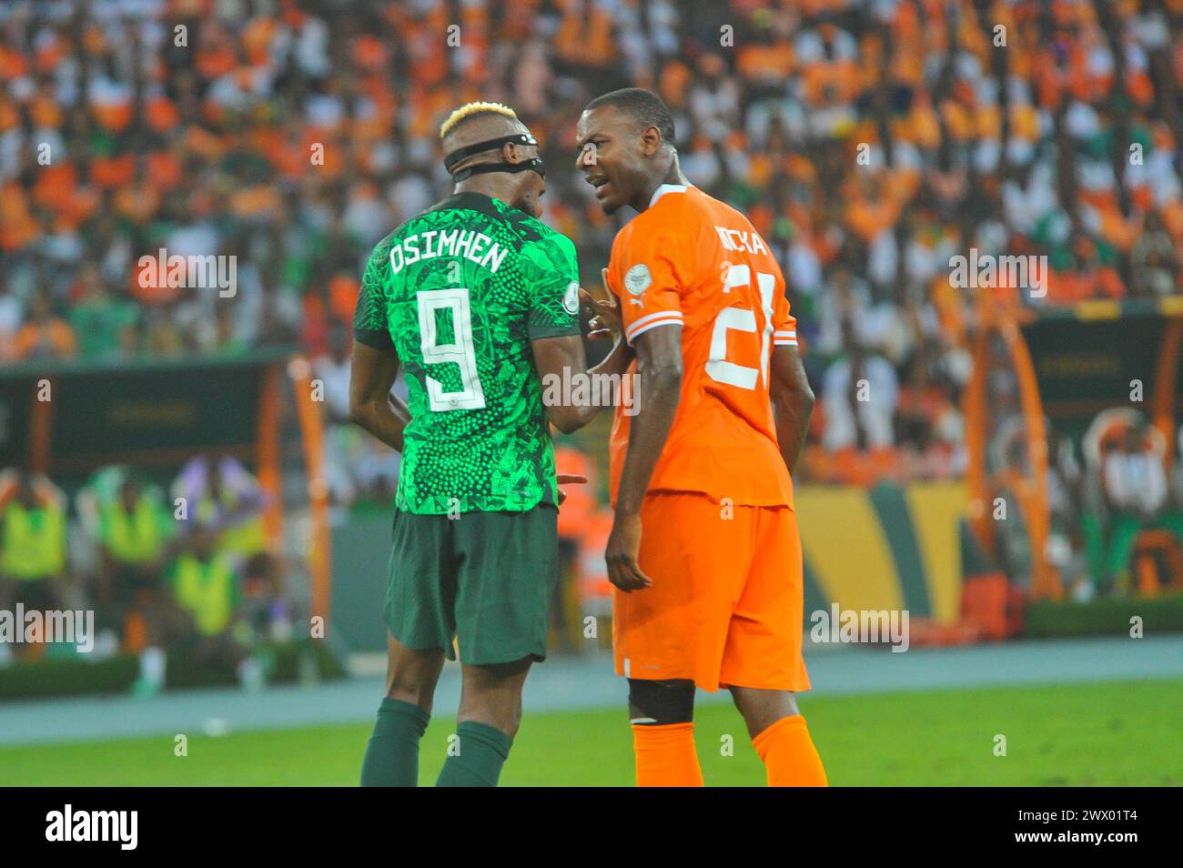 ABIDJAN, COTE D I VOIRE - FEBRUARY 11: Victor Osimhen of Nigeria and ...