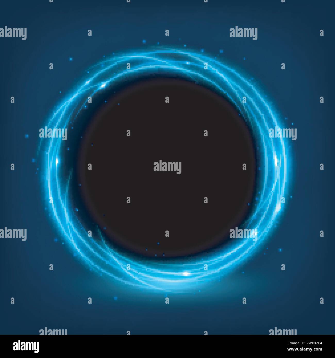 Round Gold Shiny With Sparks, Vector Illustration Stock Vector Image ...