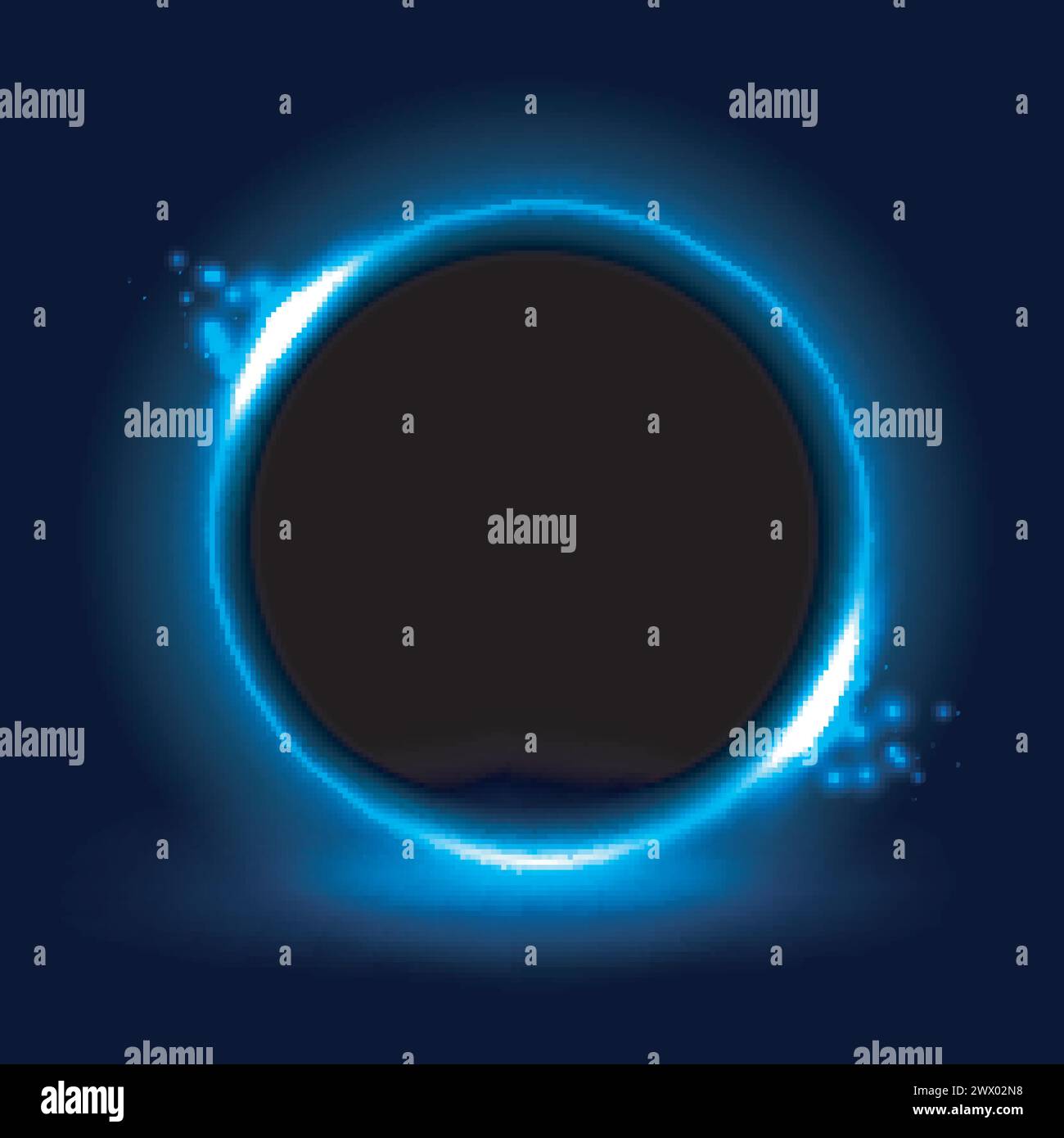 Round Blue Light, Vector Illustration Stock Vector Image & Art - Alamy