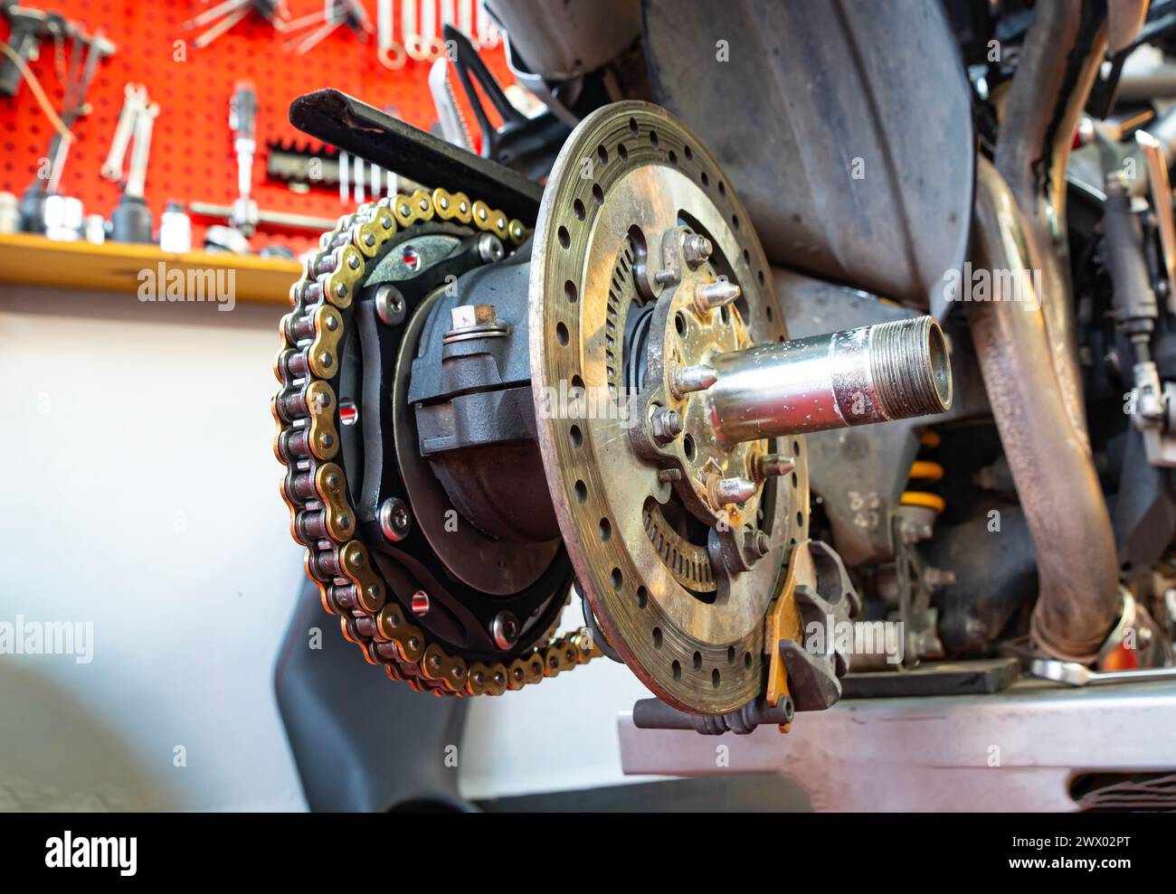 Motorcycle brake and system, disc. caliper rim and chassis, repair time ...