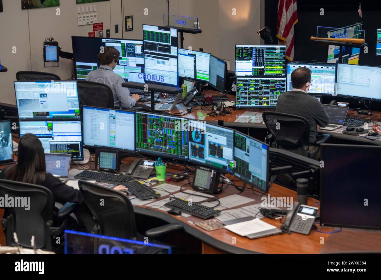Mission control center johnson space hi-res stock photography and ...