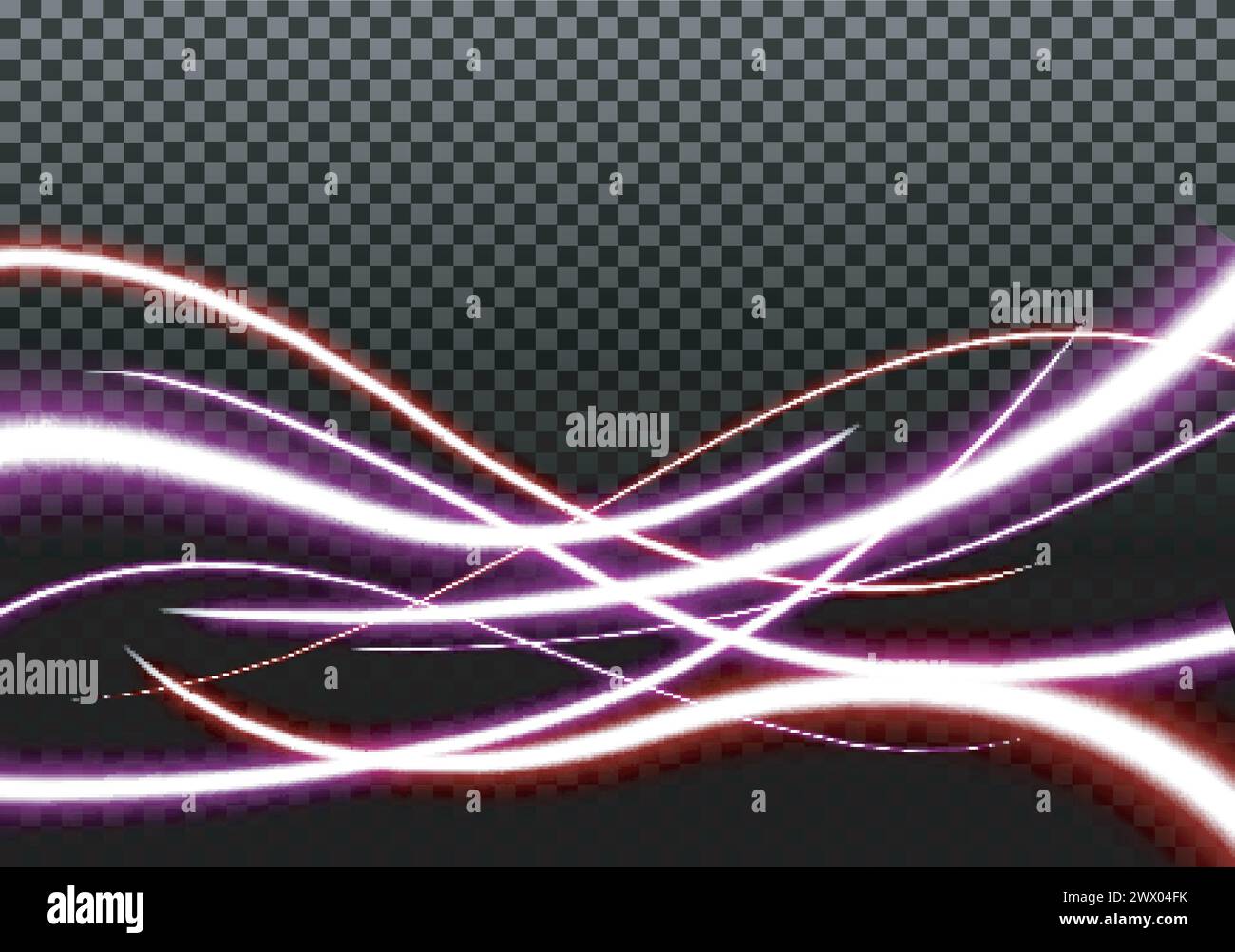 Futuristic Light Line Glowing Background, Vector Illustration Stock ...