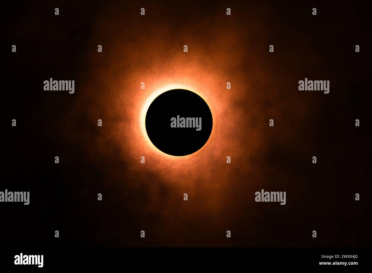 Eclipse recreation images done in a studio using a bright light and a ...