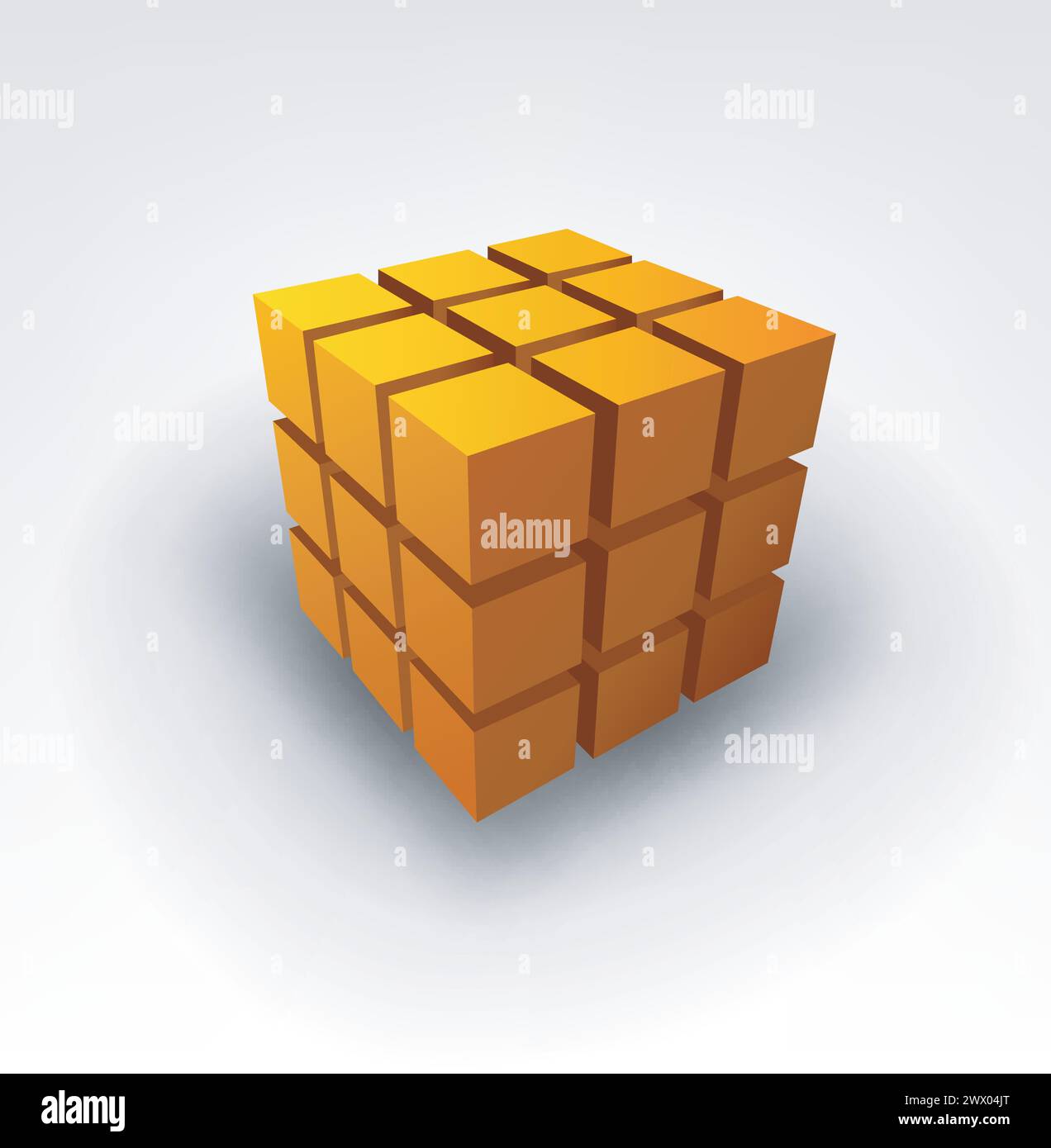 Gold cube hi-res stock photography and images - Alamy