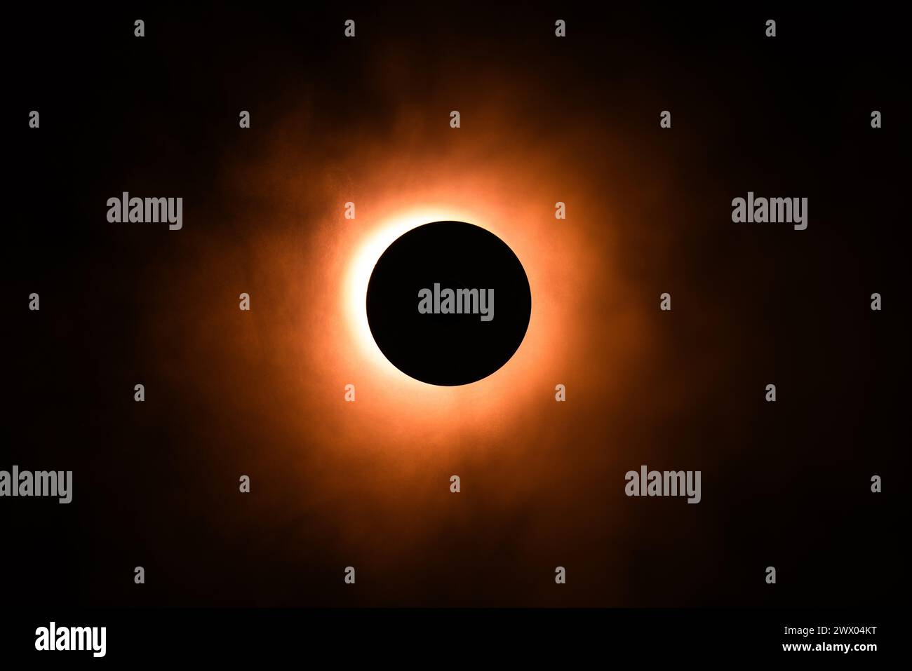 Eclipse recreation images done in a studio using a bright light and a ...