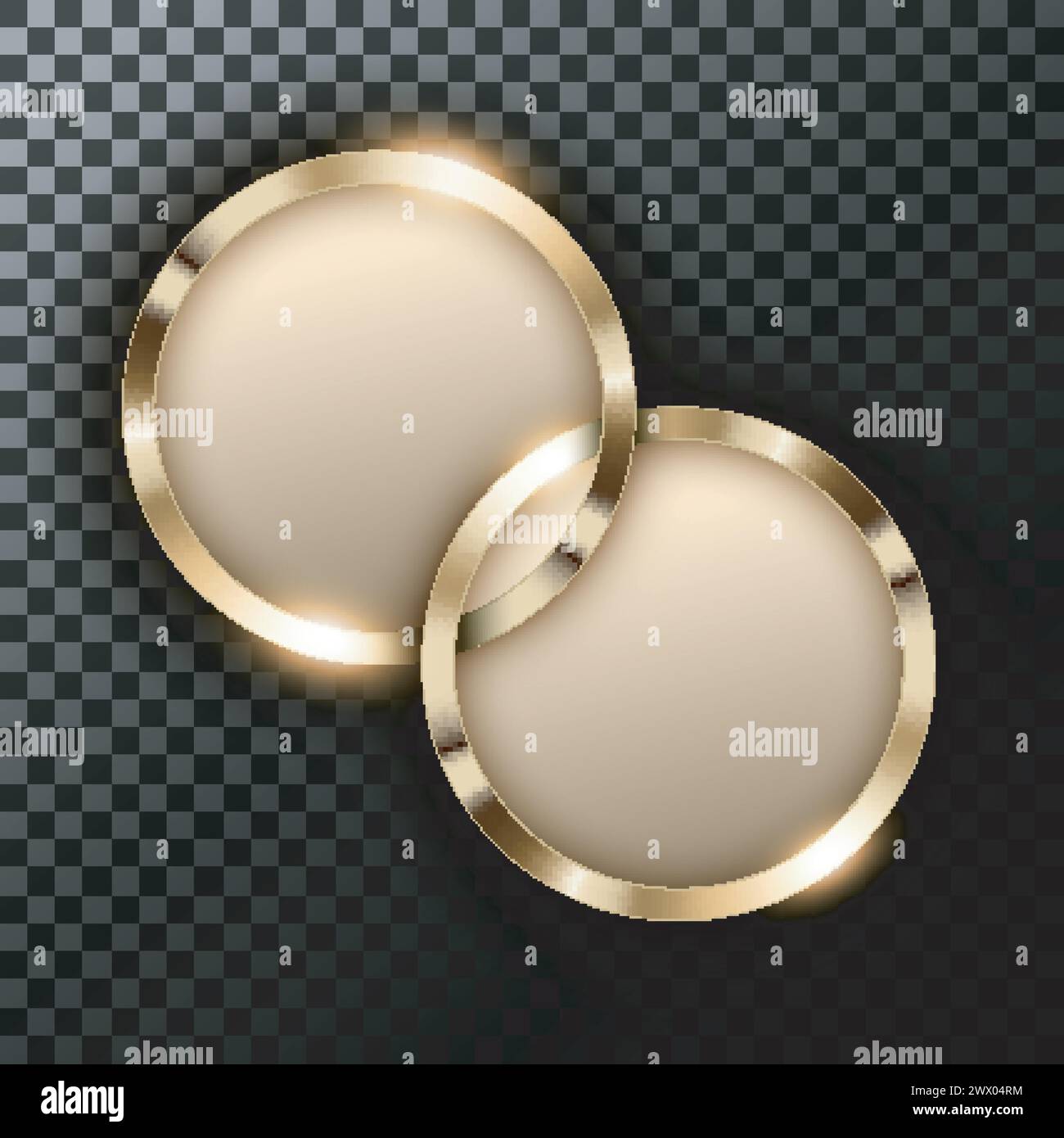 Golden text on transparent background Stock Vector Images - Alamy