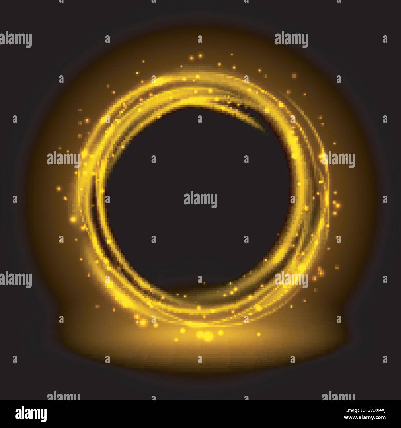 Round Gold Shiny Vector Illustration Stock Vector Image & Art - Alamy