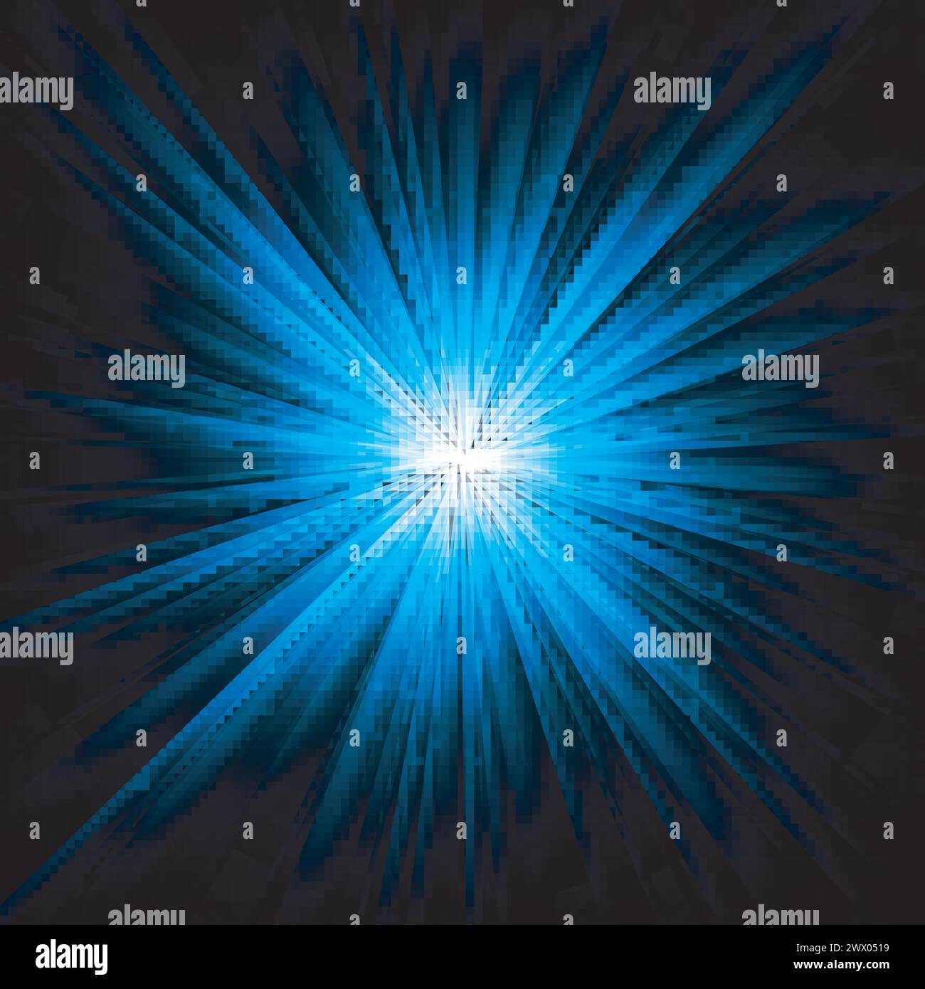 Blue Light Shining From Darkness Vector Illustration Stock Vector Image ...