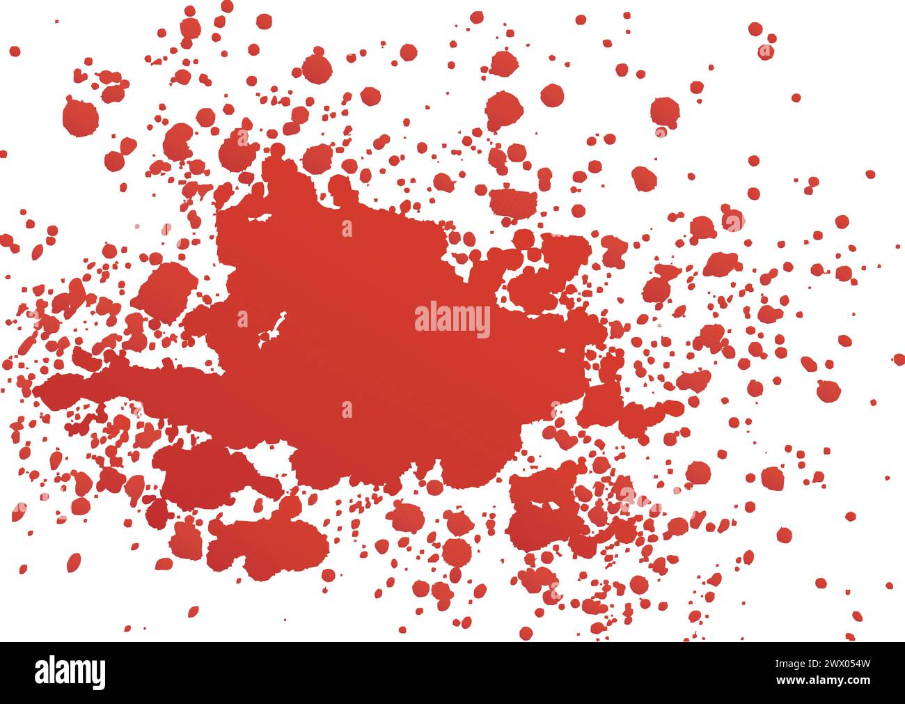 Blood Splashes hand Made Tracing From Sketch, Vector Illustration Stock ...