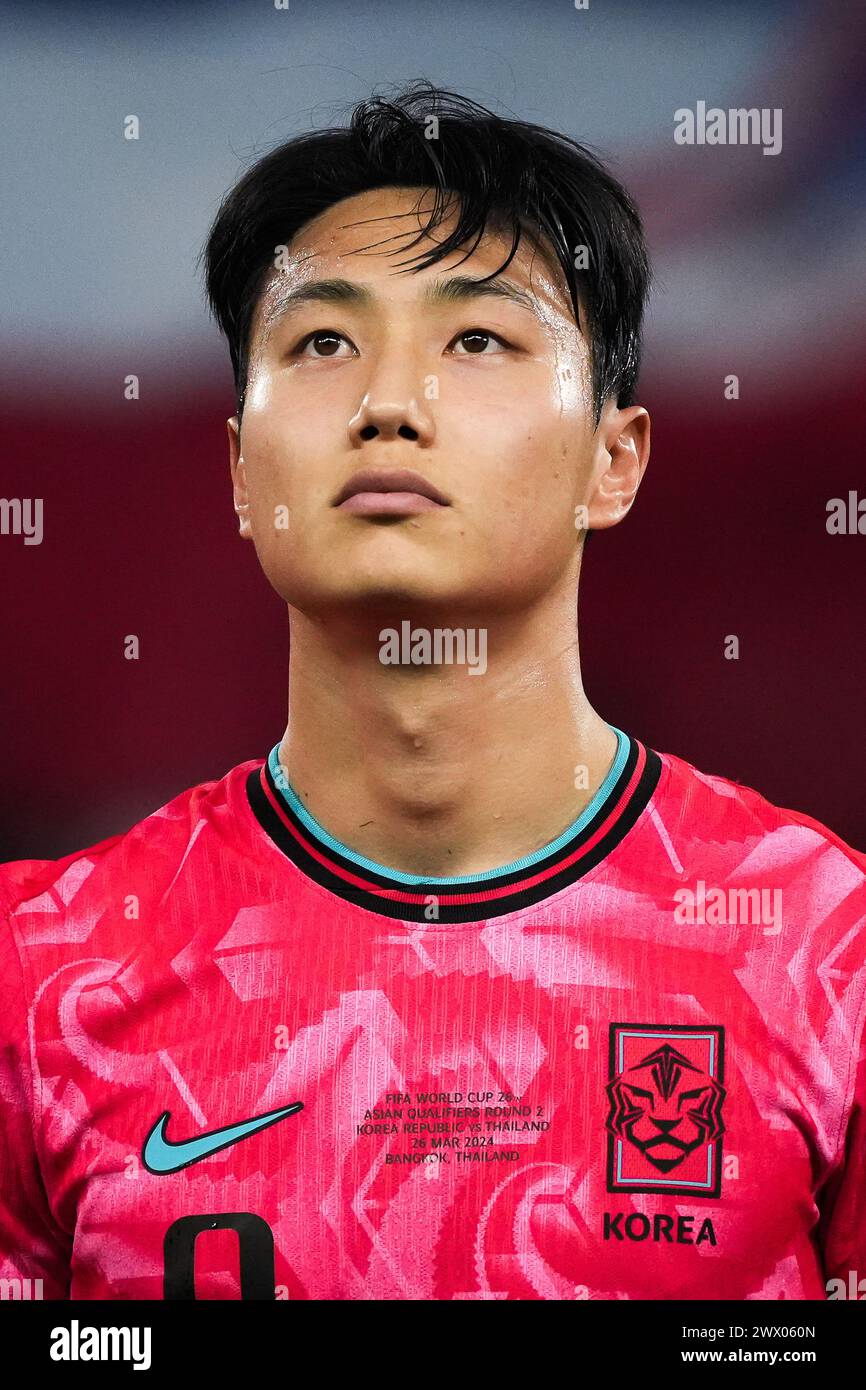 Bangkok, Thailand. 26th Mar, 2024. Paik Seung-ho of South Korea stands ...