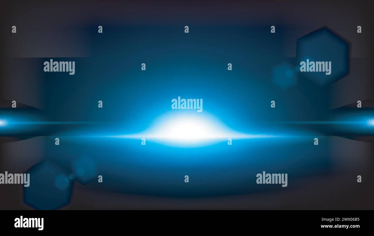Blue Rays Rising Background, Vector Illustration Stock Vector Image ...