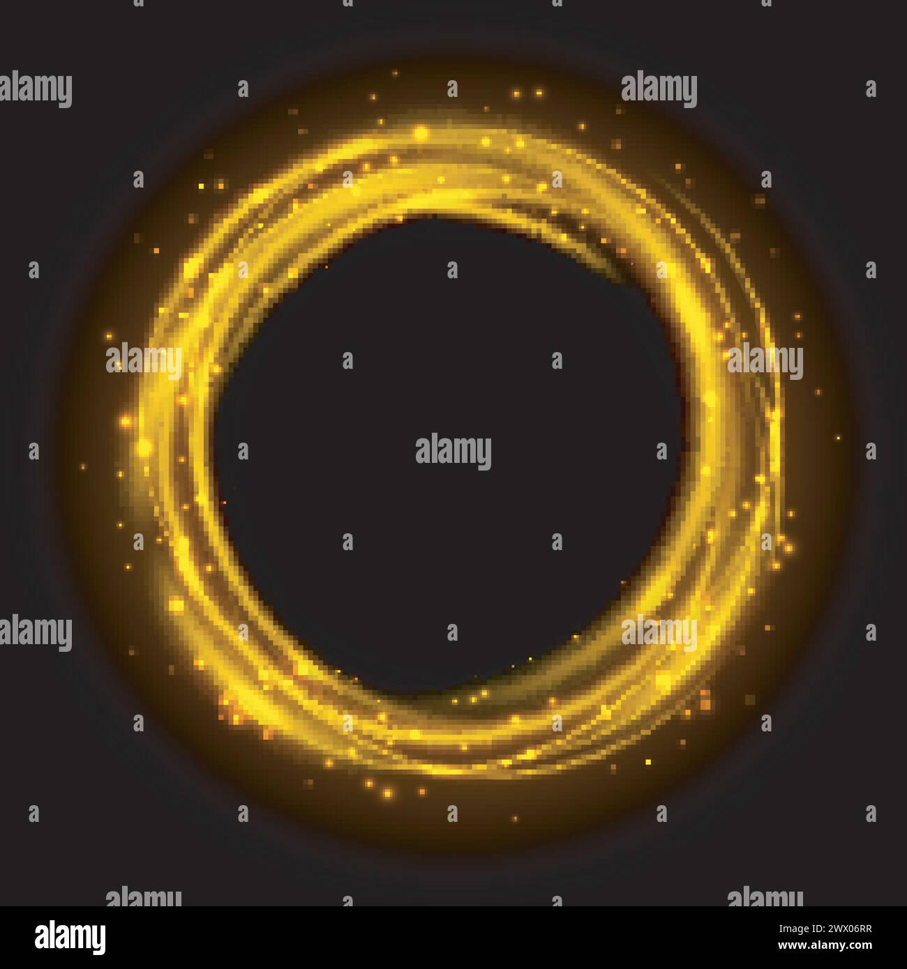 Round Gold Shiny Background, Vector Illustration Stock Vector Image ...