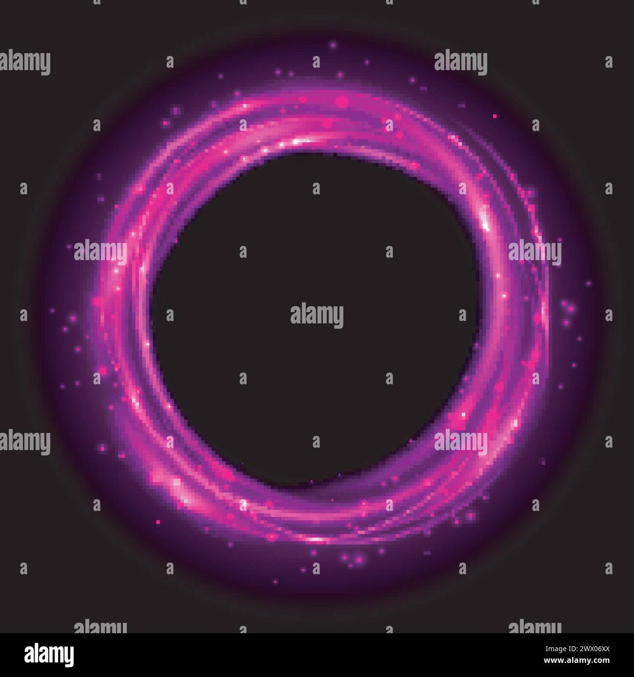 Round Purple Shiny Background, Vector Illustration Stock Vector Image ...