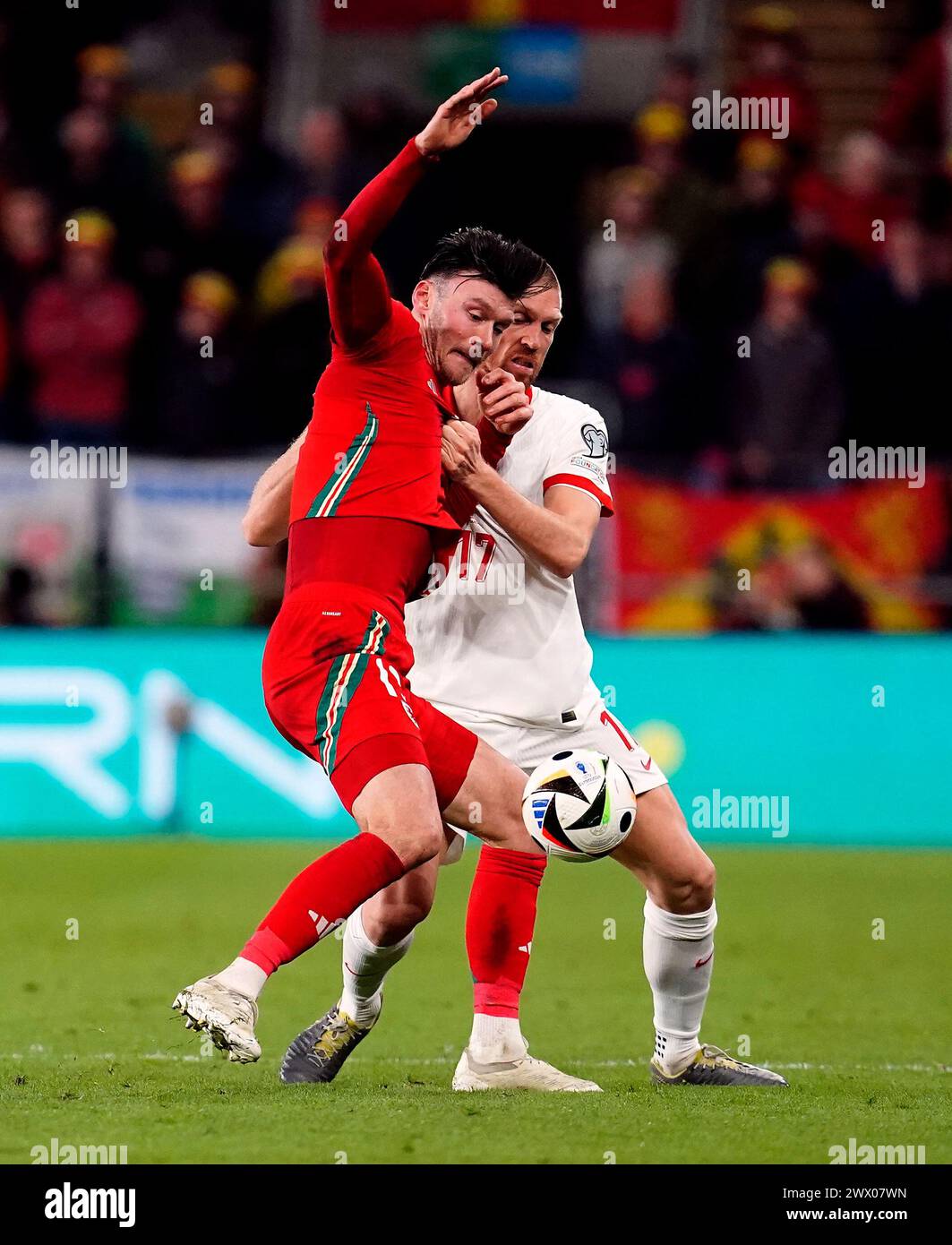 Poland's bartosz salamon during the uefa euro 2024 qualifying play off ...