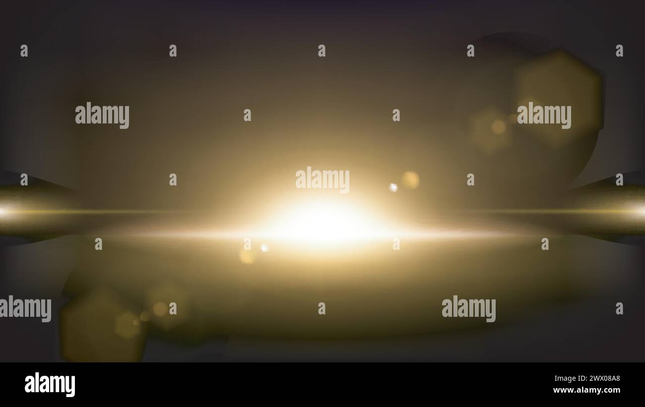 Gold Rays Rising Background, Vector Illustration Stock Vector Image ...