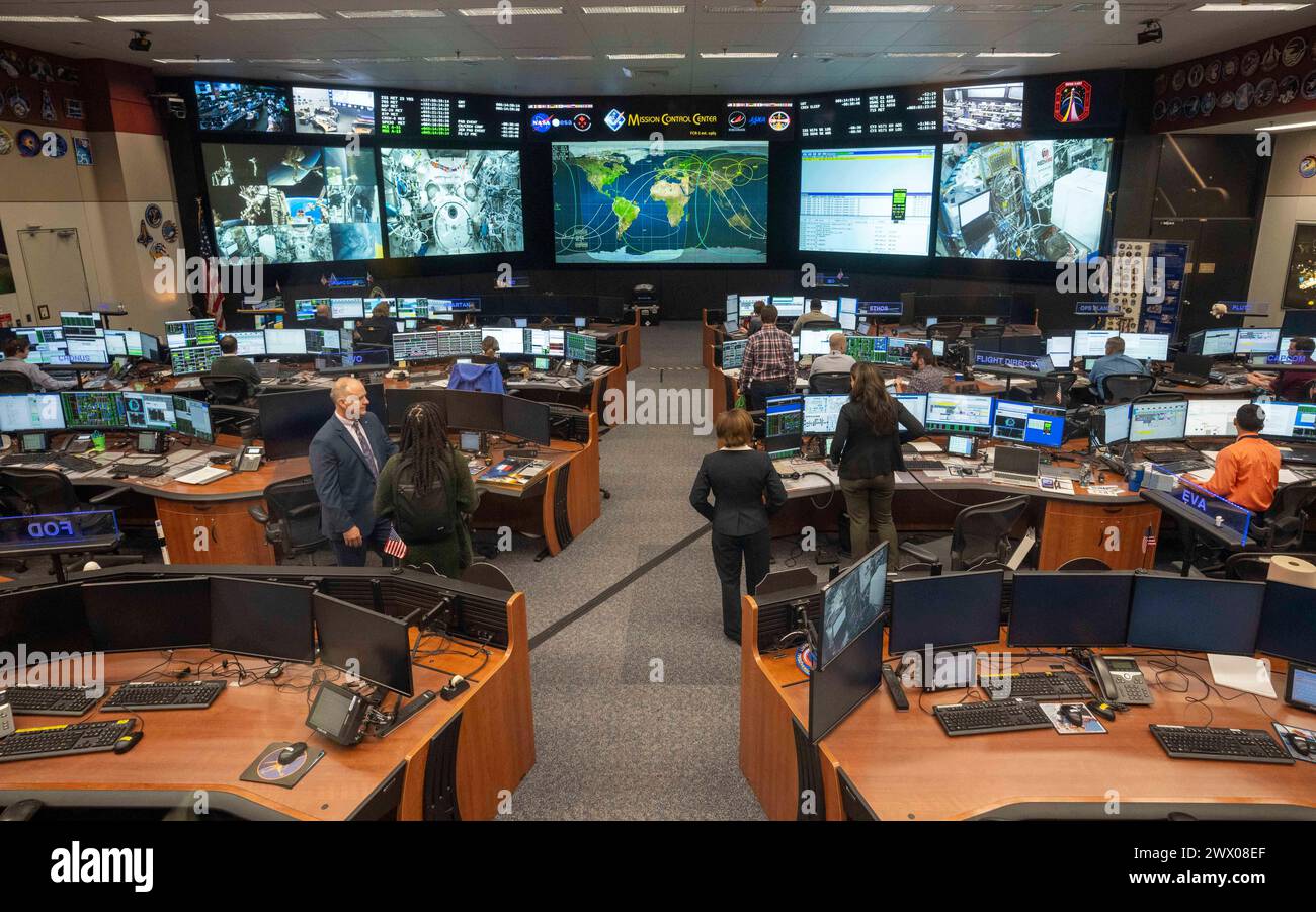 Mission control center johnson space hi-res stock photography and ...