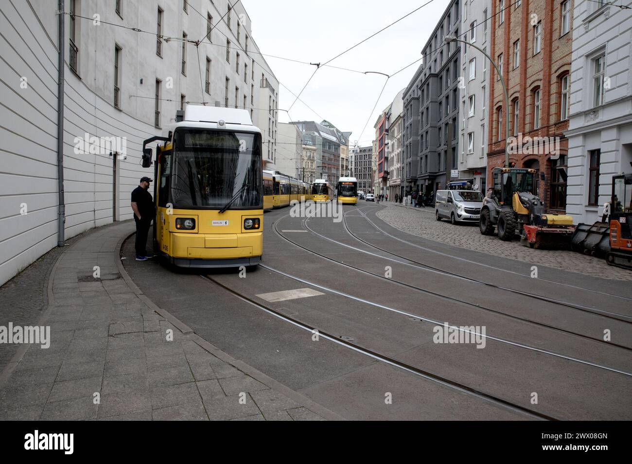 Berlin, Germany. 26th Mar, 2024. Berlin's yellow trams, one of the ...