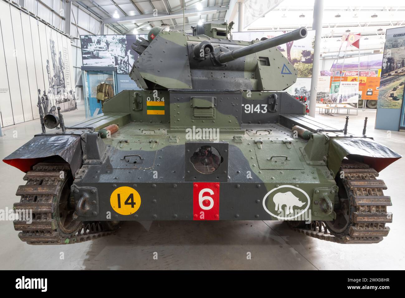 Bovington.Dorset.United Kingdom.August 8th 2023.An A13 Cruiser Mark 3 ...