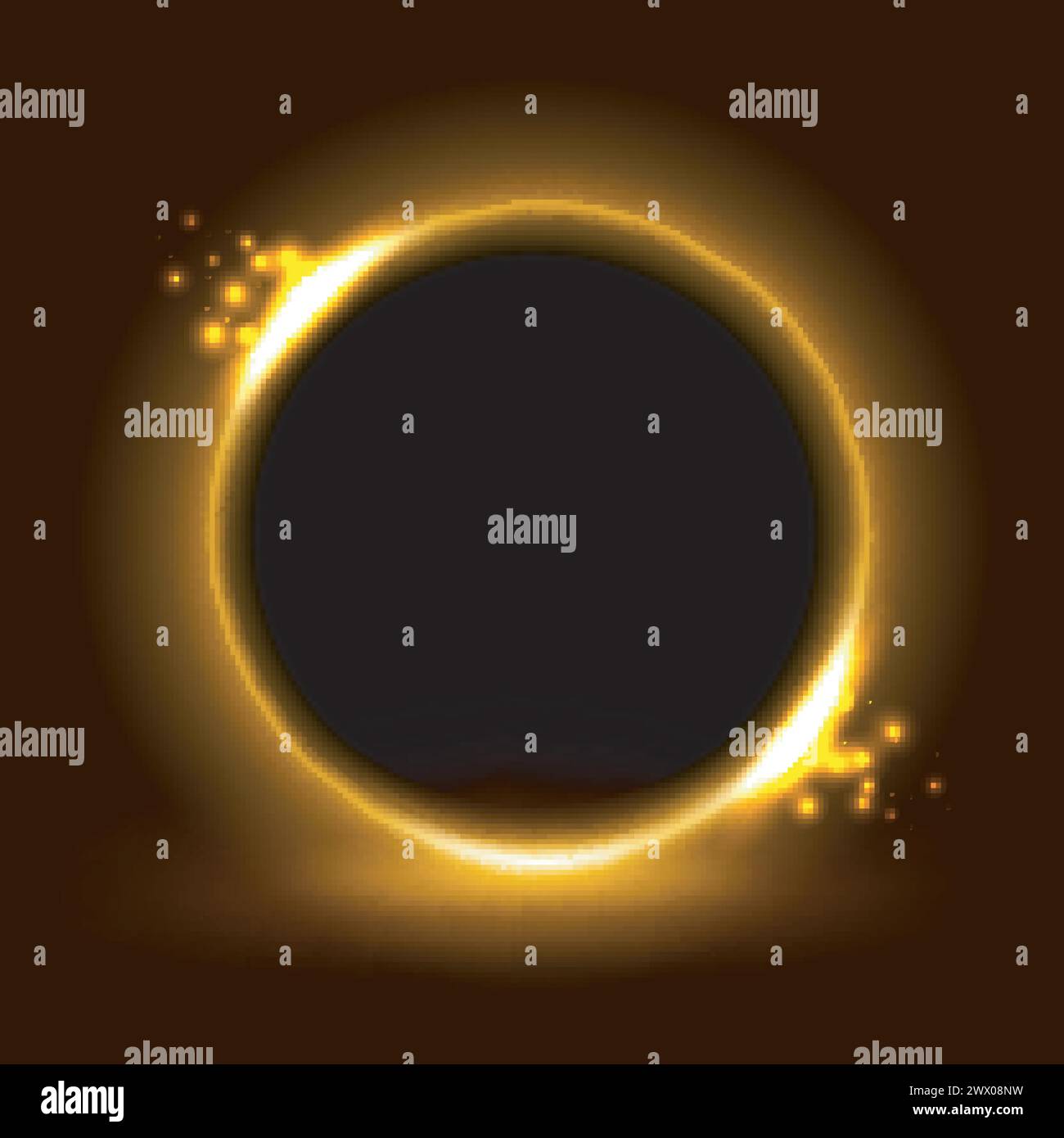 Gold light vector hi-res stock photography and images - Alamy