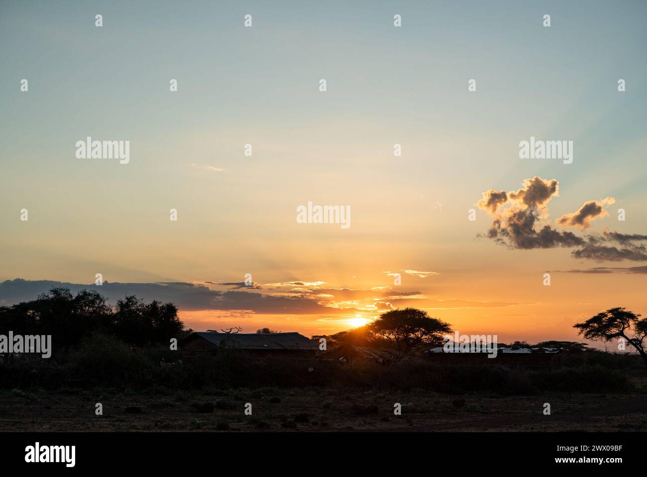 Savanna sunset colors hi-res stock photography and images - Alamy