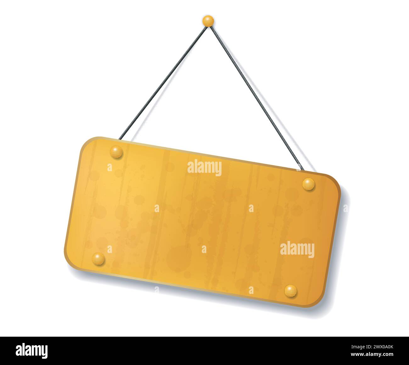 Vintage Old Gold Sign with Text Space, Vector Illustration Stock Vector ...