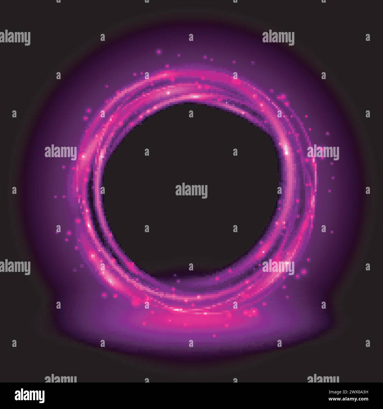 Round Purple Shiny Background, Vector Illustration Stock Vector Image ...