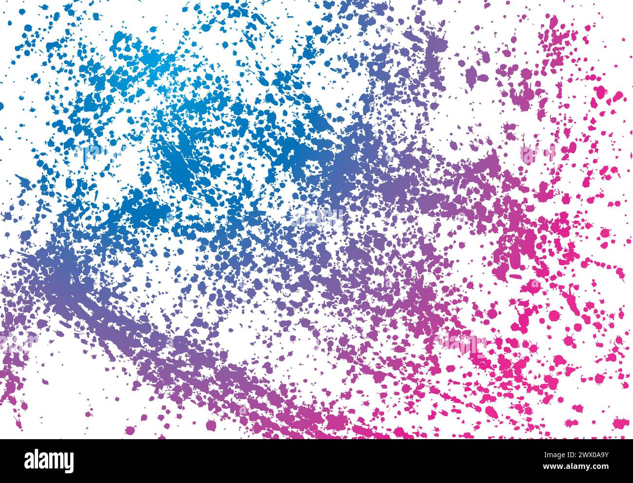 Colored Splashes Hand Made Tracing From Sketch, Vector Illustration ...