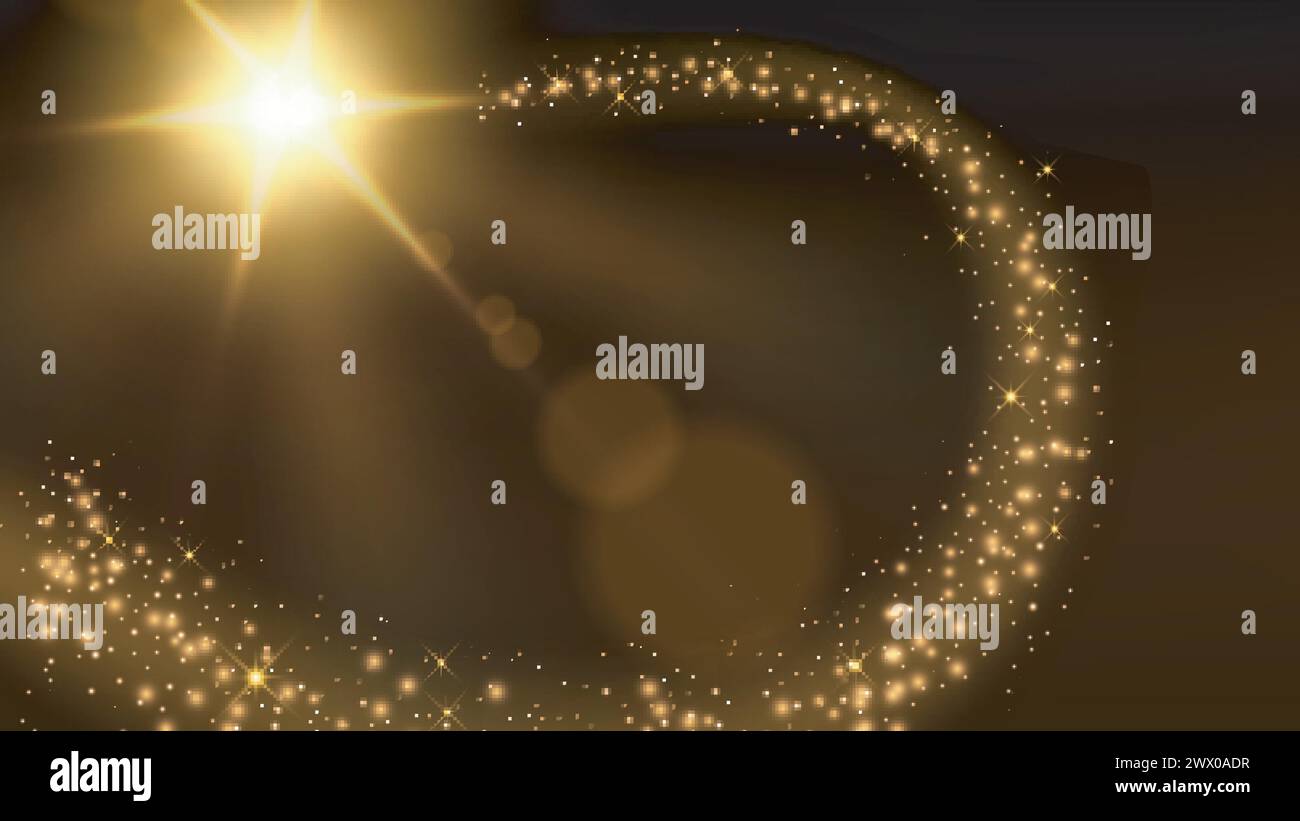 Magic Gold Glitter Sparkles, Vector Illustration Stock Vector Image & Art - Alamy