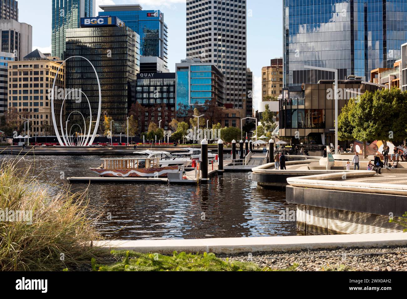 Perth Quay with surrounding buildings Stock Photo - Alamy