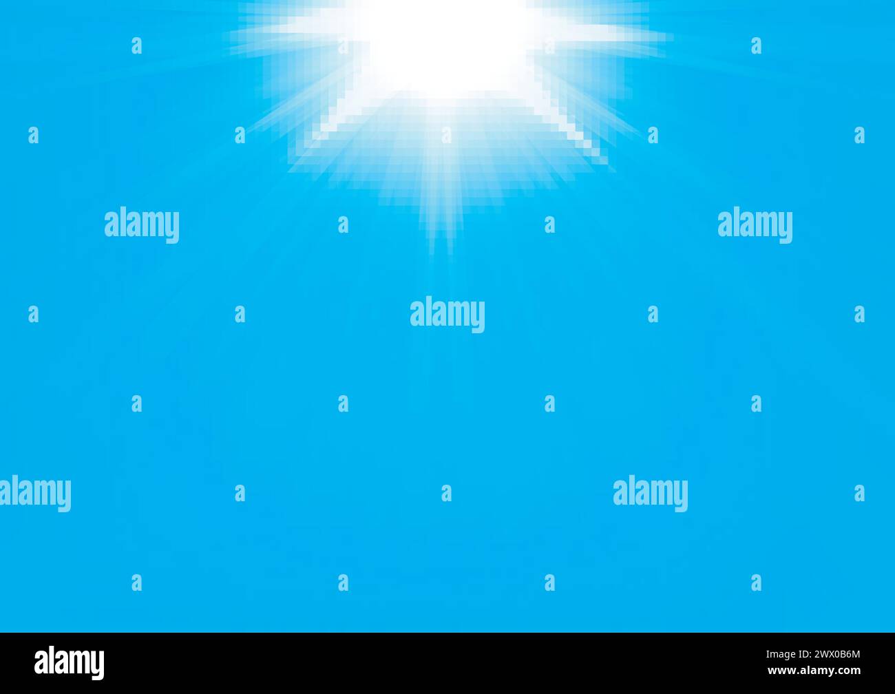 Blue Lights Shining On Bright Background, Vector Illustration Stock ...