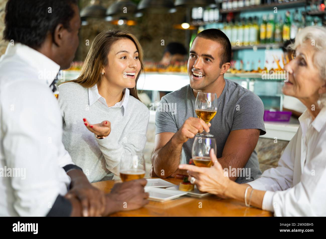Happy african american grandmother talking hi-res stock photography and ...