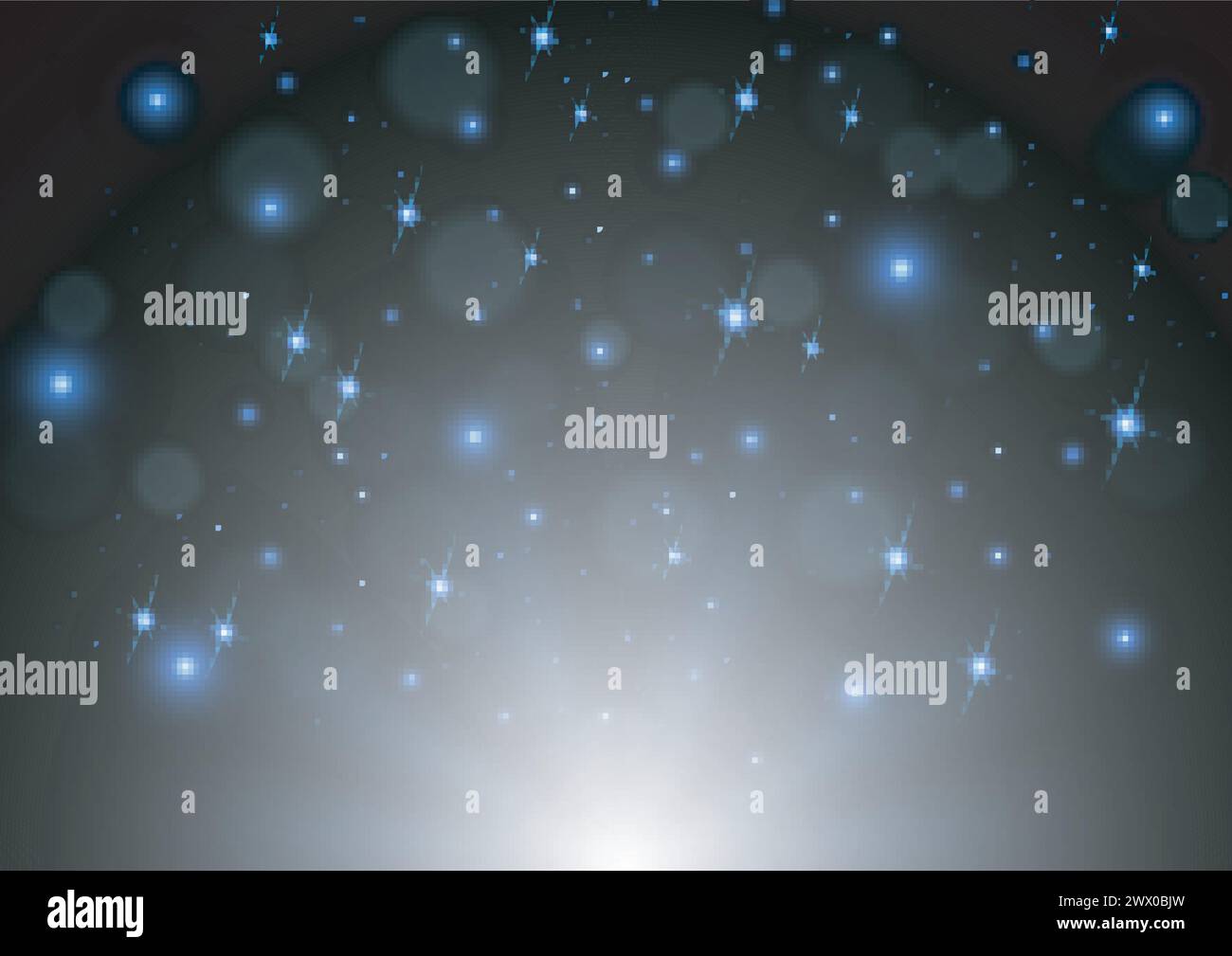 White Shining With Golden Sparkles Flying, Vector Illustration Stock ...