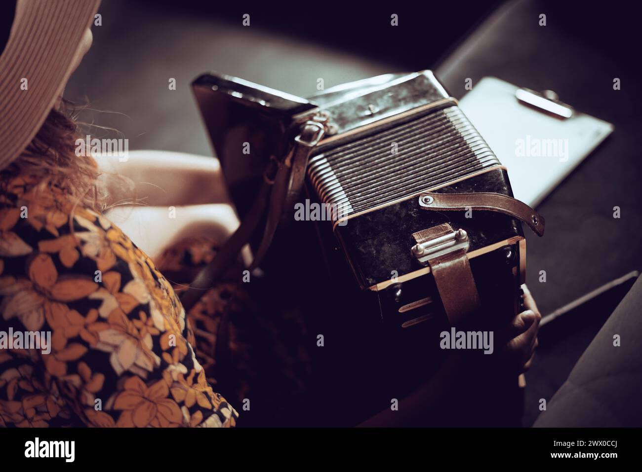 Woman accordionist hi-res stock photography and images - Alamy