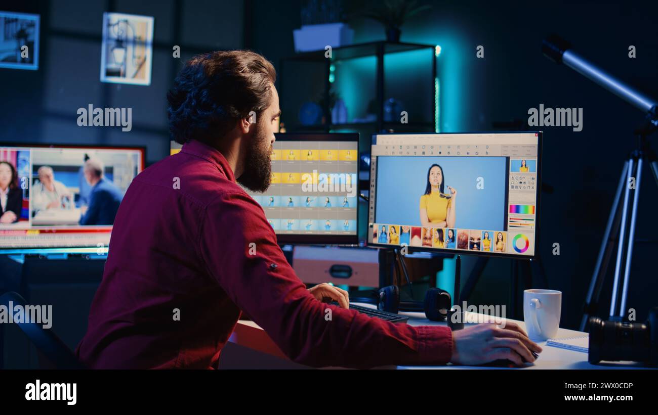 Touchscreen computer manipulation hi-res stock photography and images ...