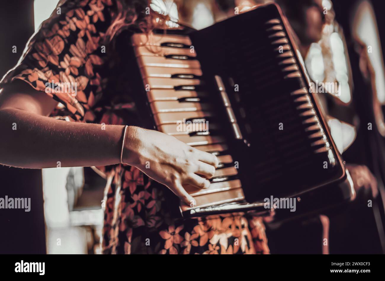 Woman accordionist hi-res stock photography and images - Alamy