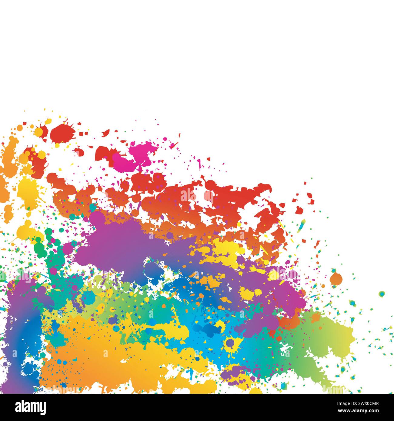 Colorful Splashes Background, Vector Illustration Stock Vector Image ...